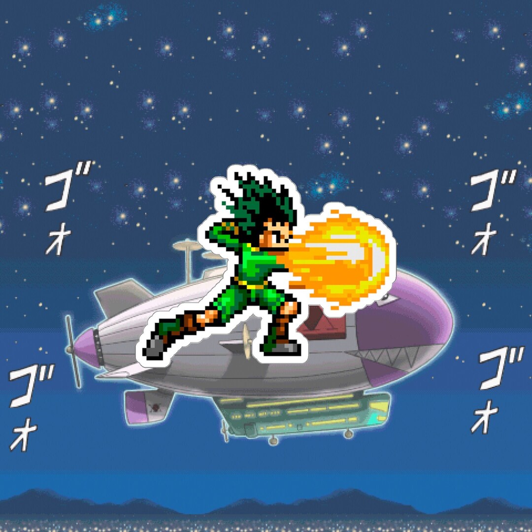 Gon Pixel Art Sticker hunter X Hunter Anime Pixel Art Sticker Kiss-cut ...