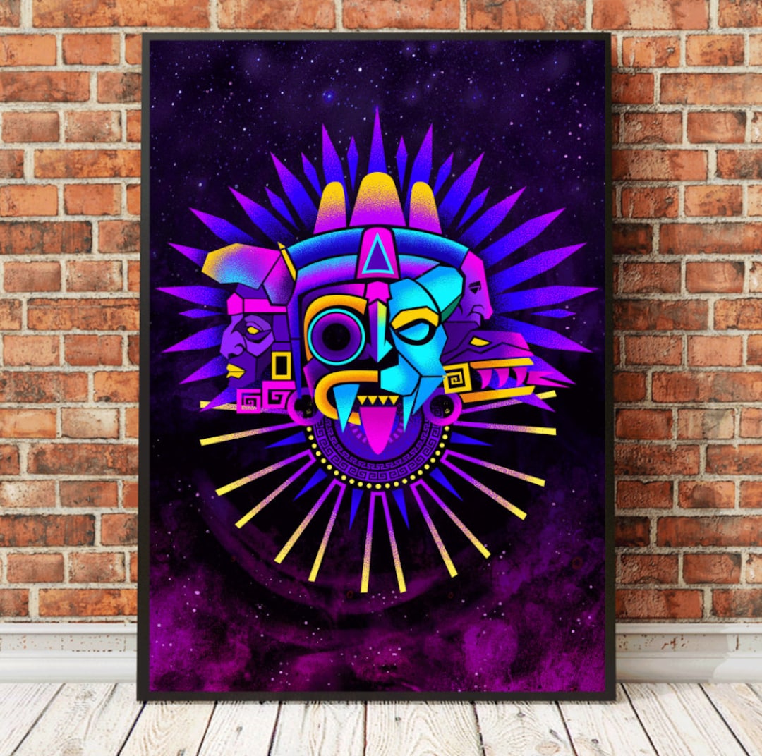 Mictlancihuatl Queen of Mictlan Mural Art Poster and Canvas - Etsy