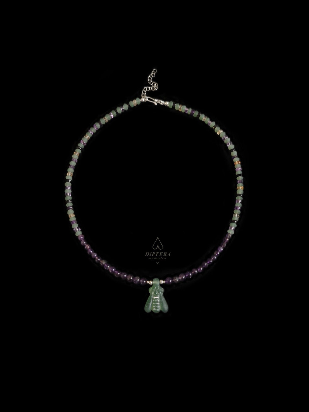 Ancient Egyptian Style Carved Jade Amulet , Handcrafted Gemstone Beaded ...