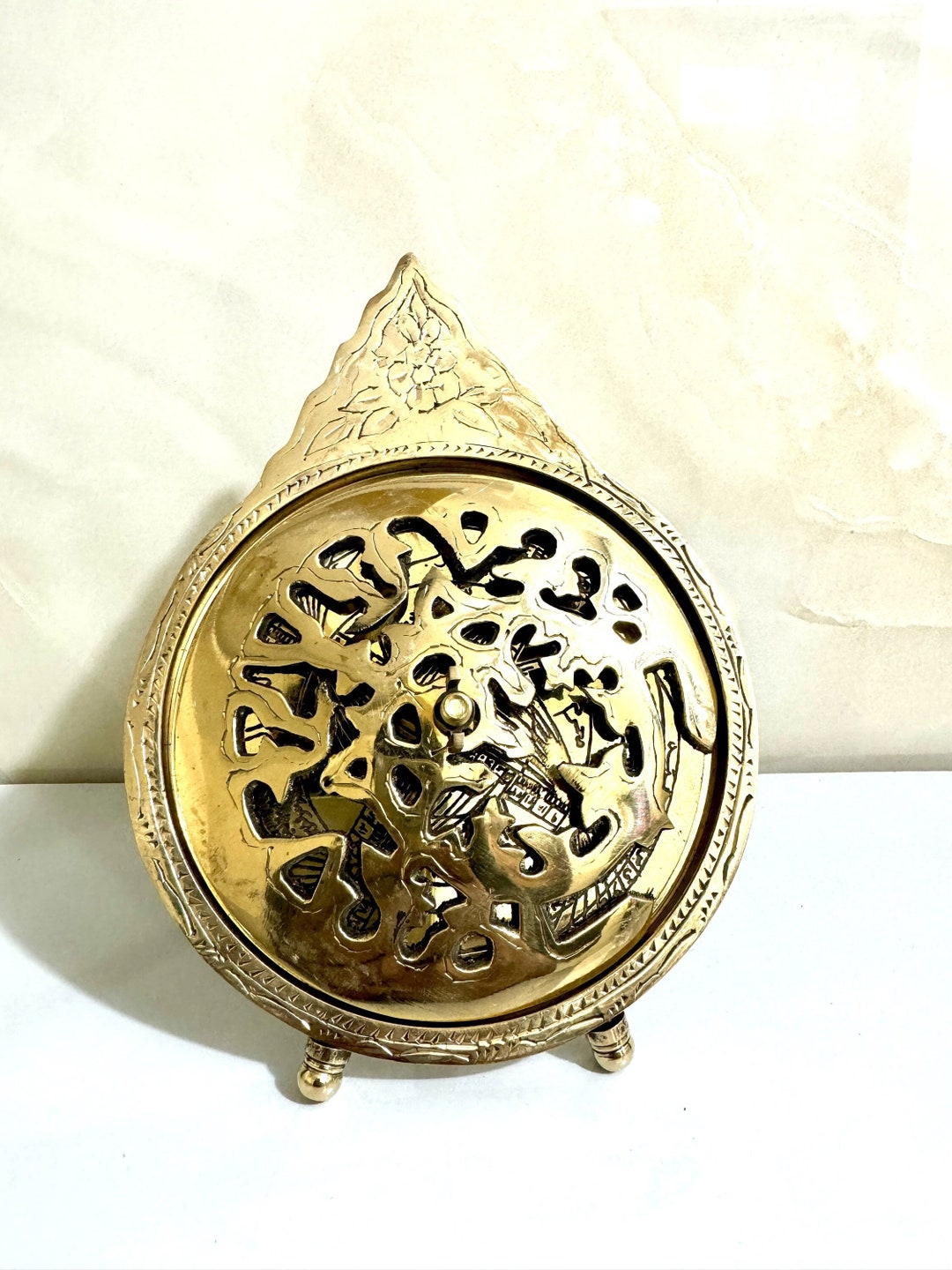 Astrolabe Brass Arabic Calendar for Desk Decor, Handmade Nautical Desk ...