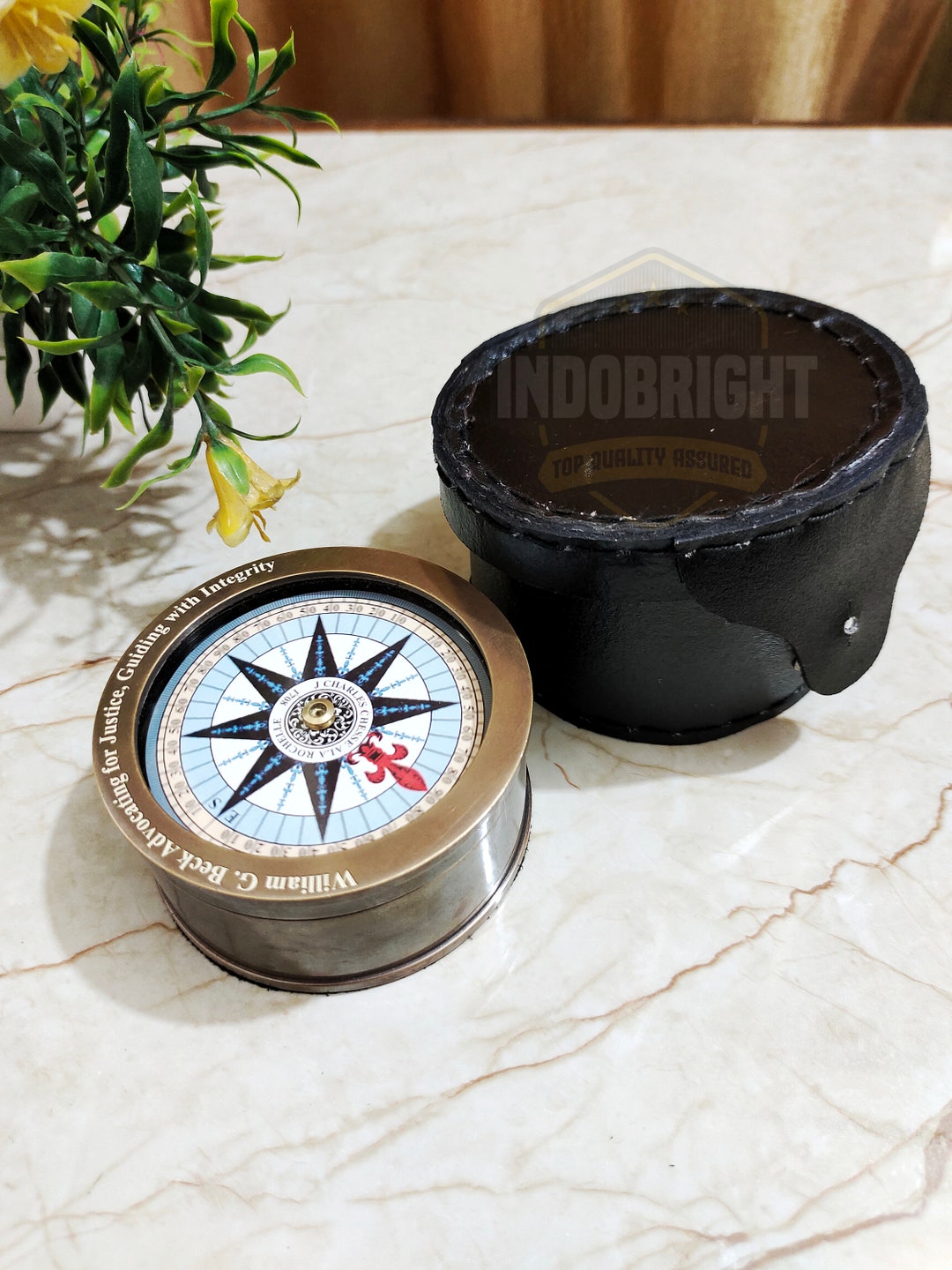 Antique Drum Compass Made of Brass Paperweight Drum Compass - Etsy UK