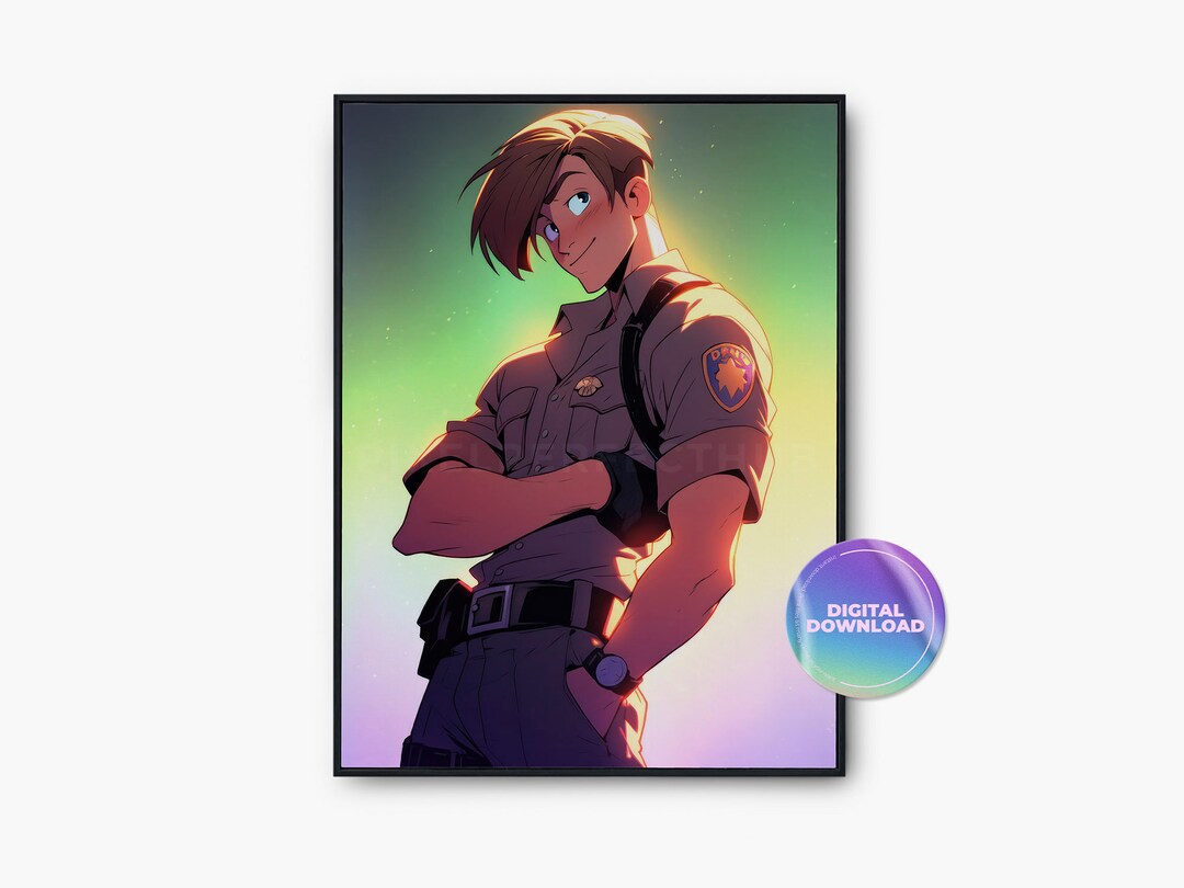 Leon Smiling Cute Cartoon Fanart Digital Illustration - Etsy Canada