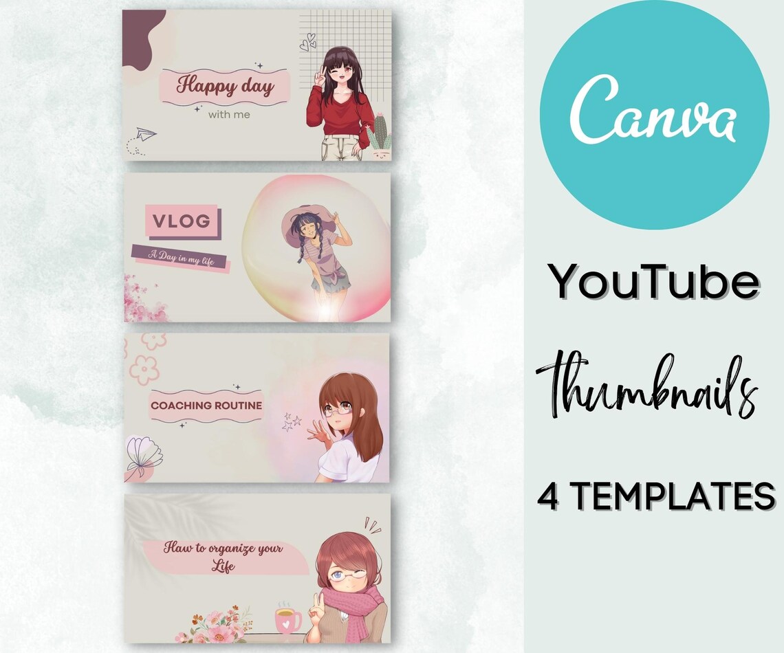 Editable Animated Youtube , Youtube Banner, Thumbnails, Custom Template ...