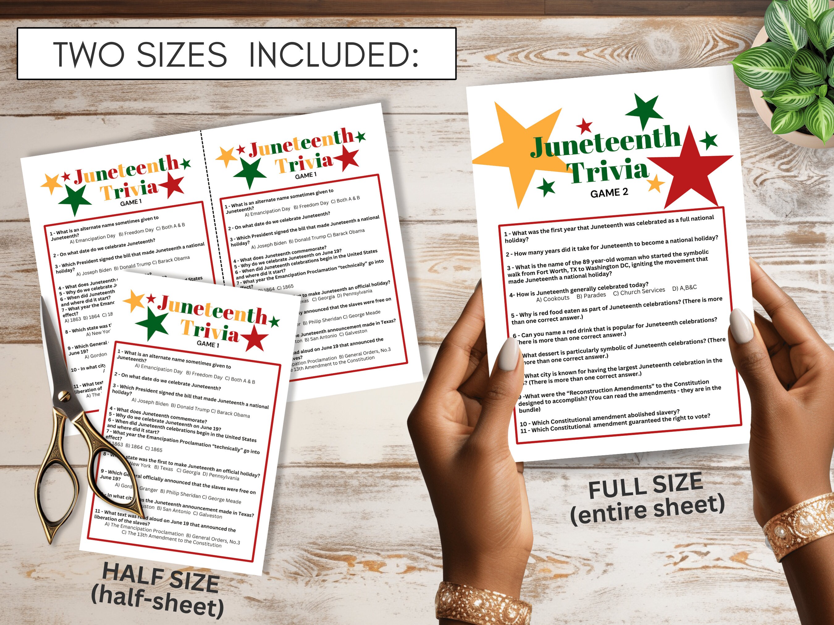 Printable Juneteenth Trivia Game, Black History Trivia Game, Juneteenth ...