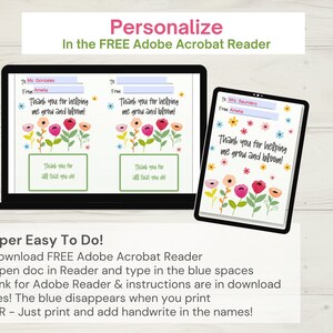 Editable Teacher Appreciation Week Gift Card Holder, Personalized End ...