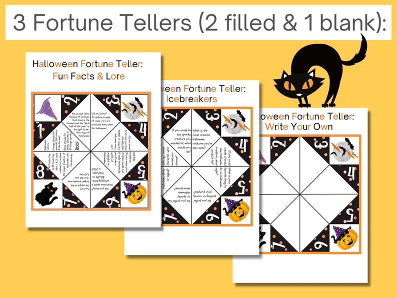 Halloween Fortune Teller Game for Kids | Halloween Party Game ...