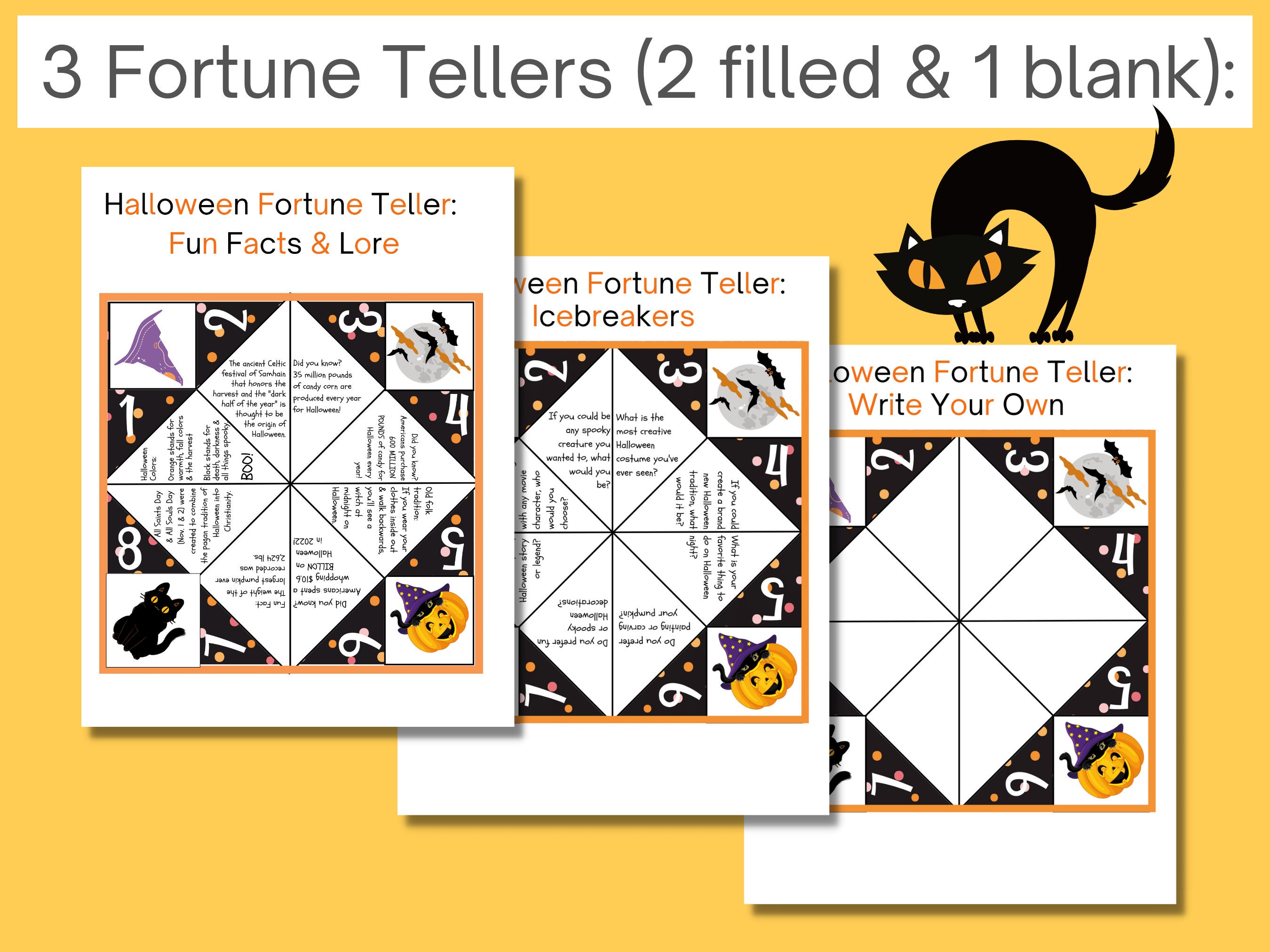 Halloween Fortune Teller Game for Kids | Halloween Party Game ...