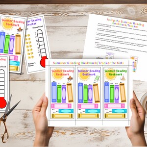 Printable Summer Bookmarks and Progress Tracker Combo for Kids, Summer ...
