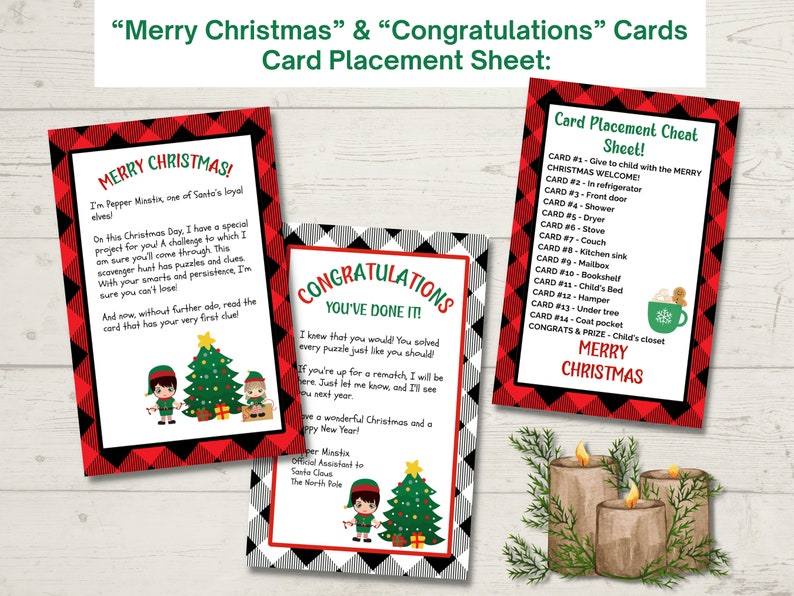 Indoor Christmas Scavenger Hunt Printable for Kids and Teens ...