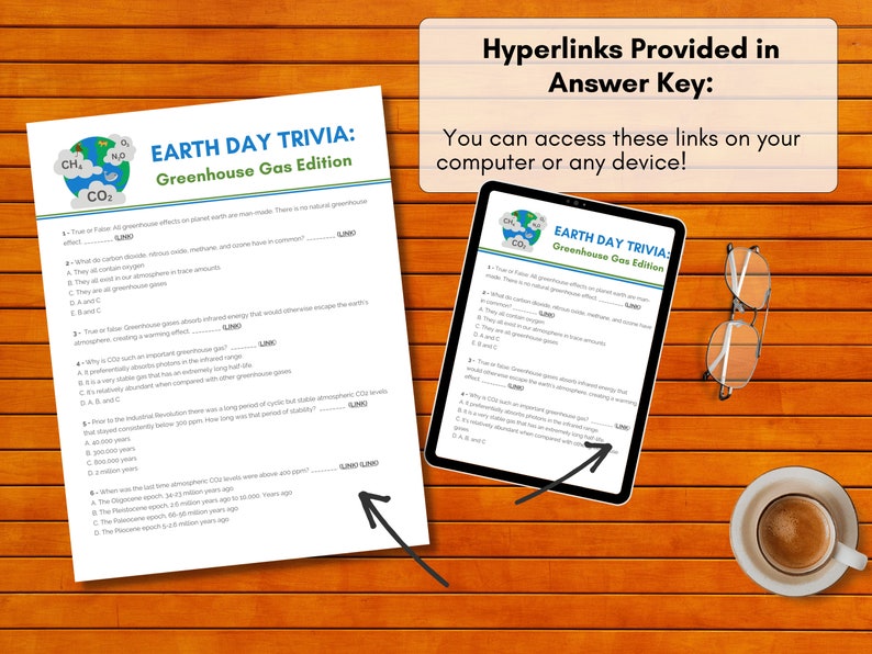 Earth Day Trivia Game Greenhouse Gases Climate Change Classroom Climate ...