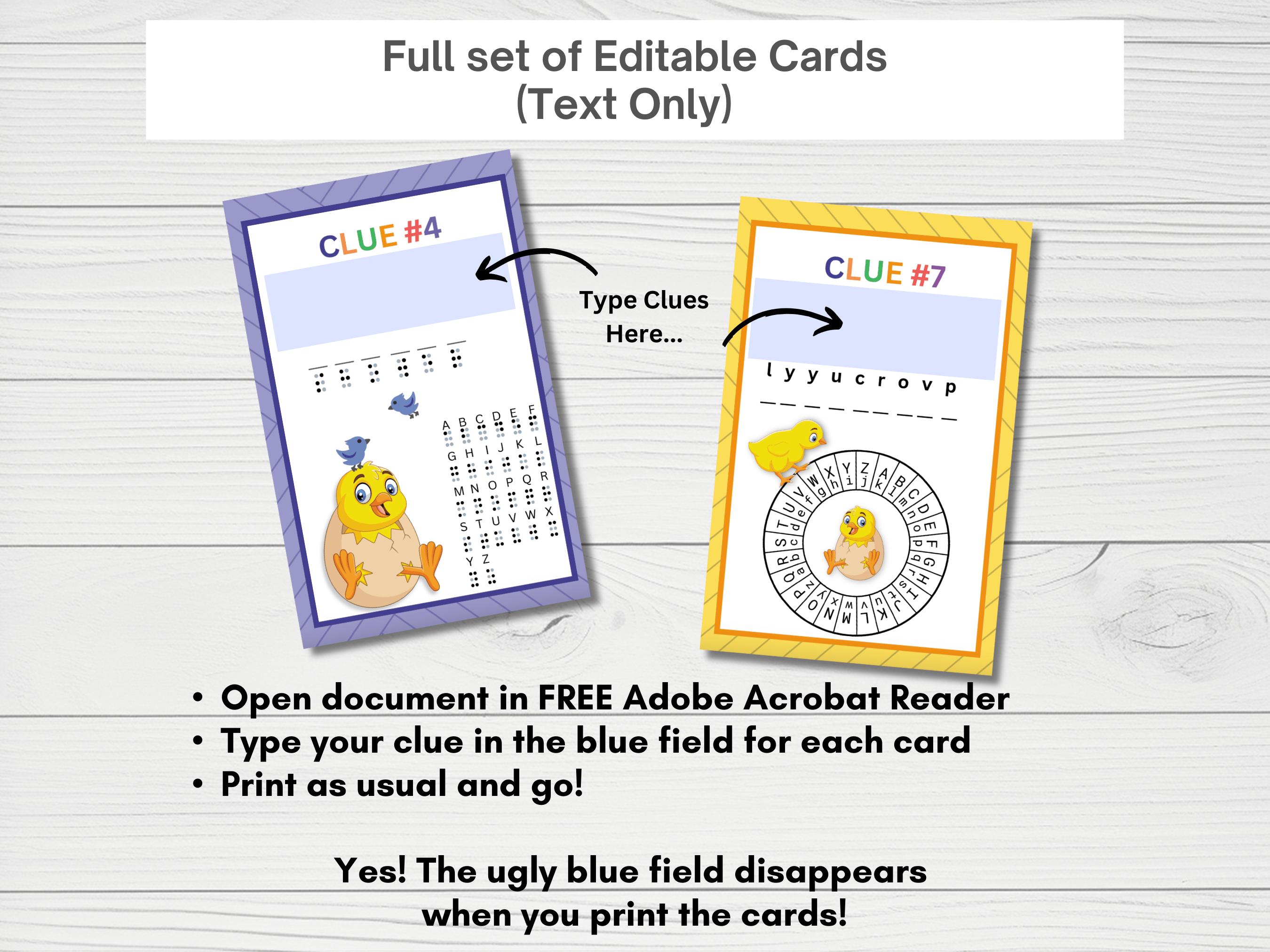 Editable Indoor Easter Scavenger Hunt for Kids and Teens, Printable ...