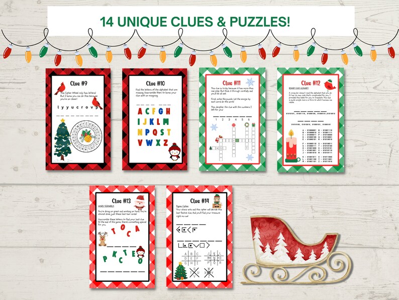 Indoor Christmas Scavenger Hunt Printable for Kids and Teens ...