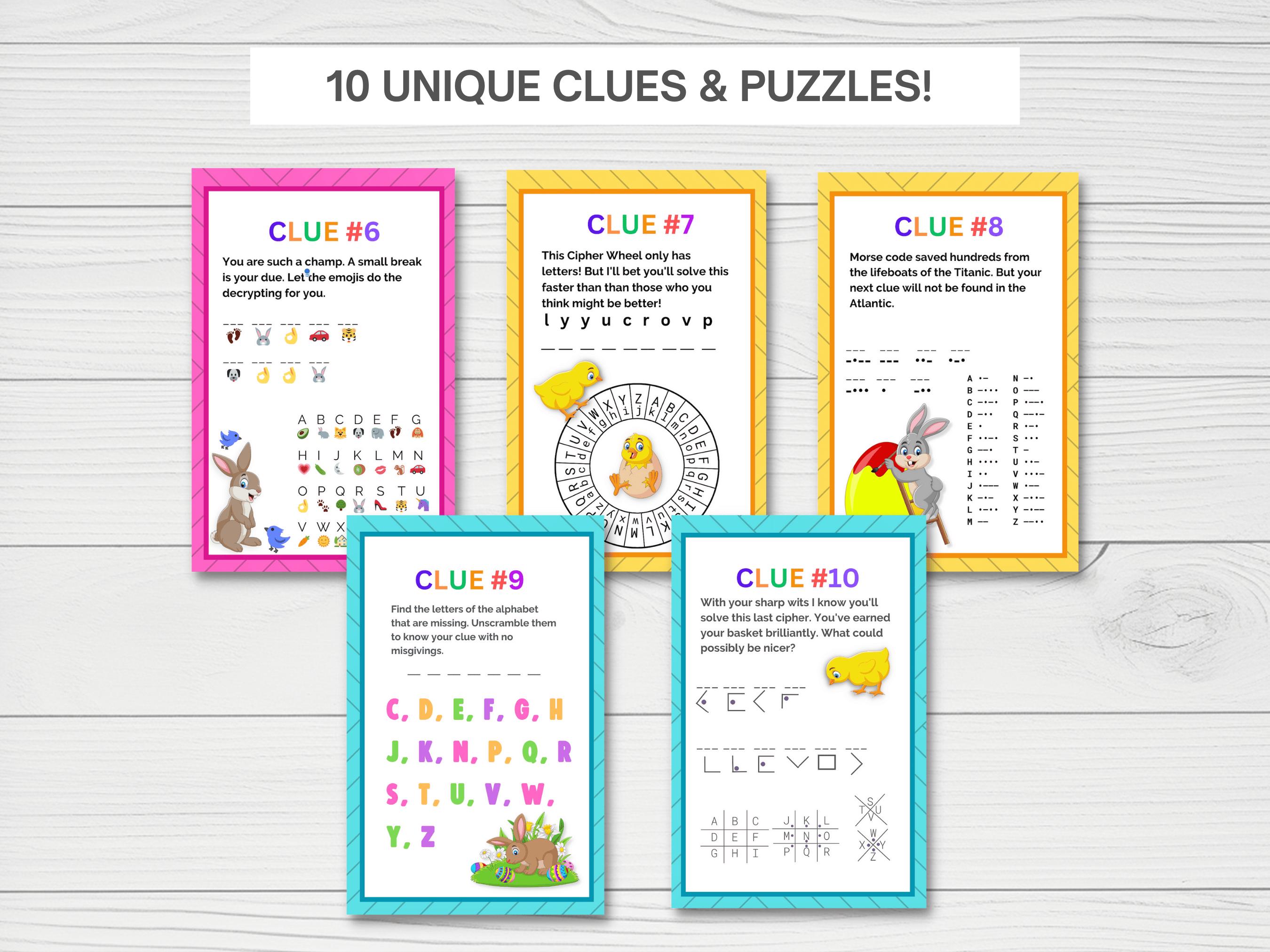 Editable Indoor Easter Scavenger Hunt for Kids and Teens, Printable ...