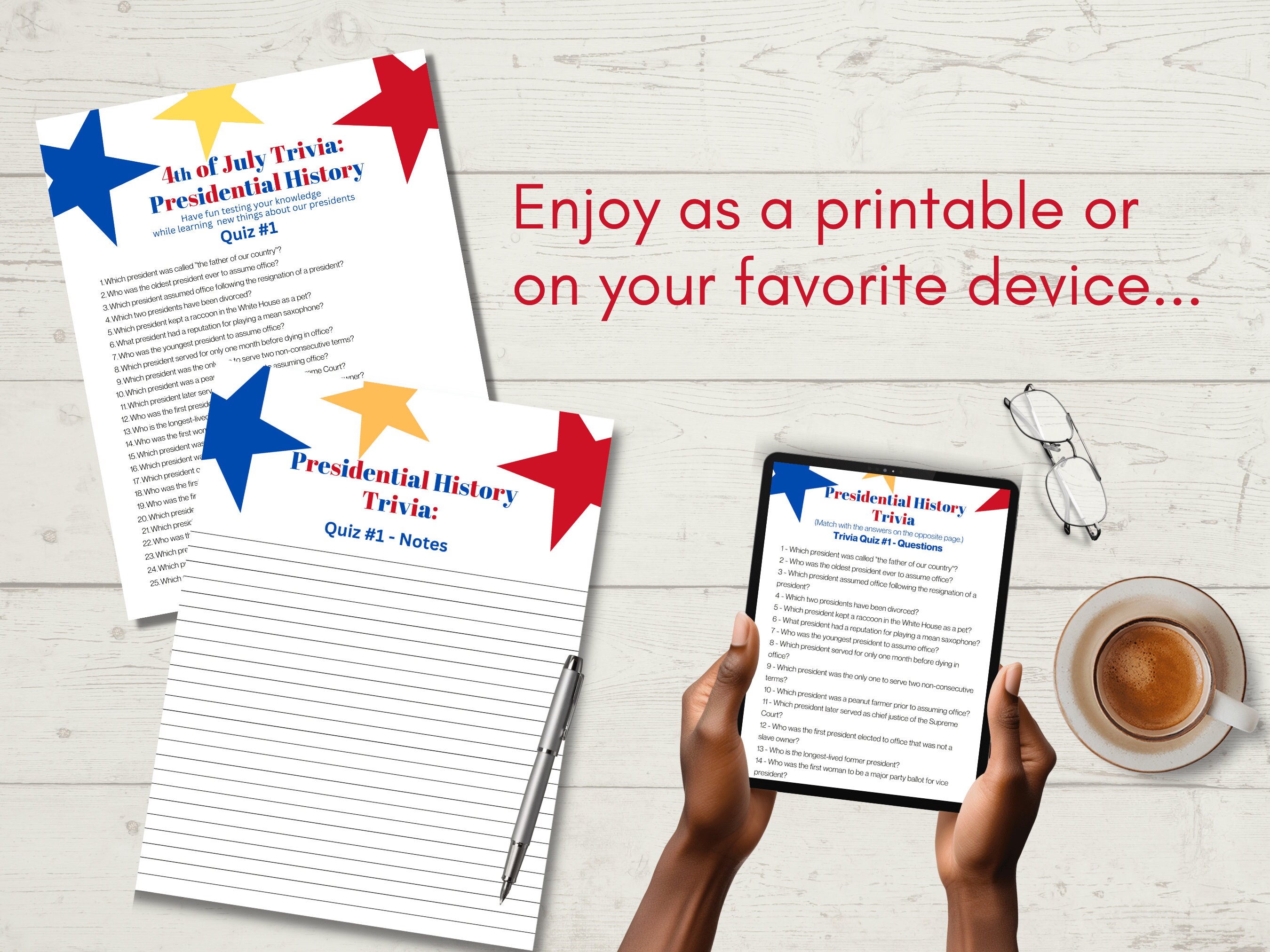 Presidents' Day Trivia Game - | Triva Quiz | Presidents Day Games ...