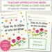 Editable Teacher Appreciation Week Gift Card Holder, Personalized End ...