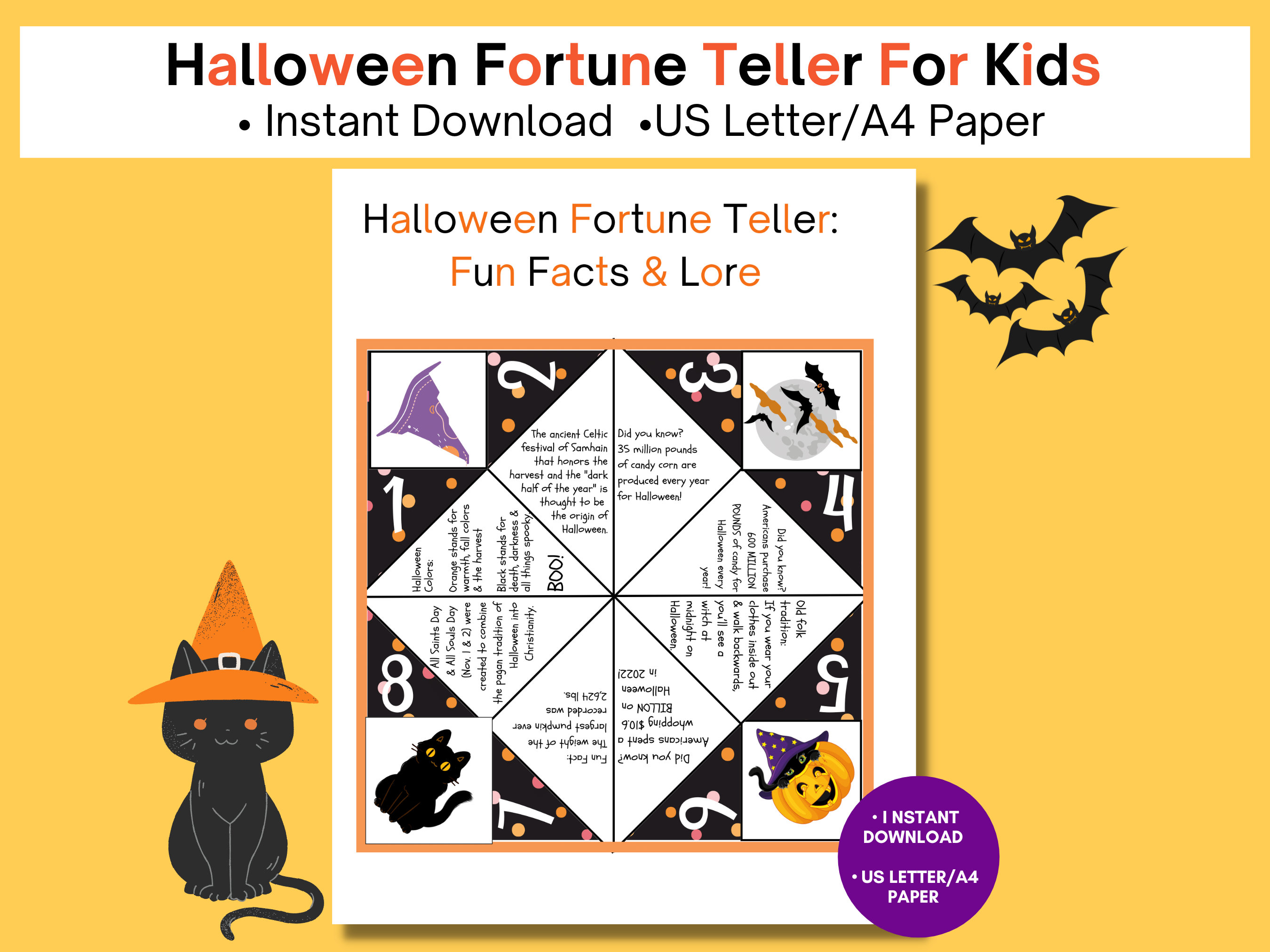 Halloween Fortune Teller Game for Kids | Halloween Party Game ...