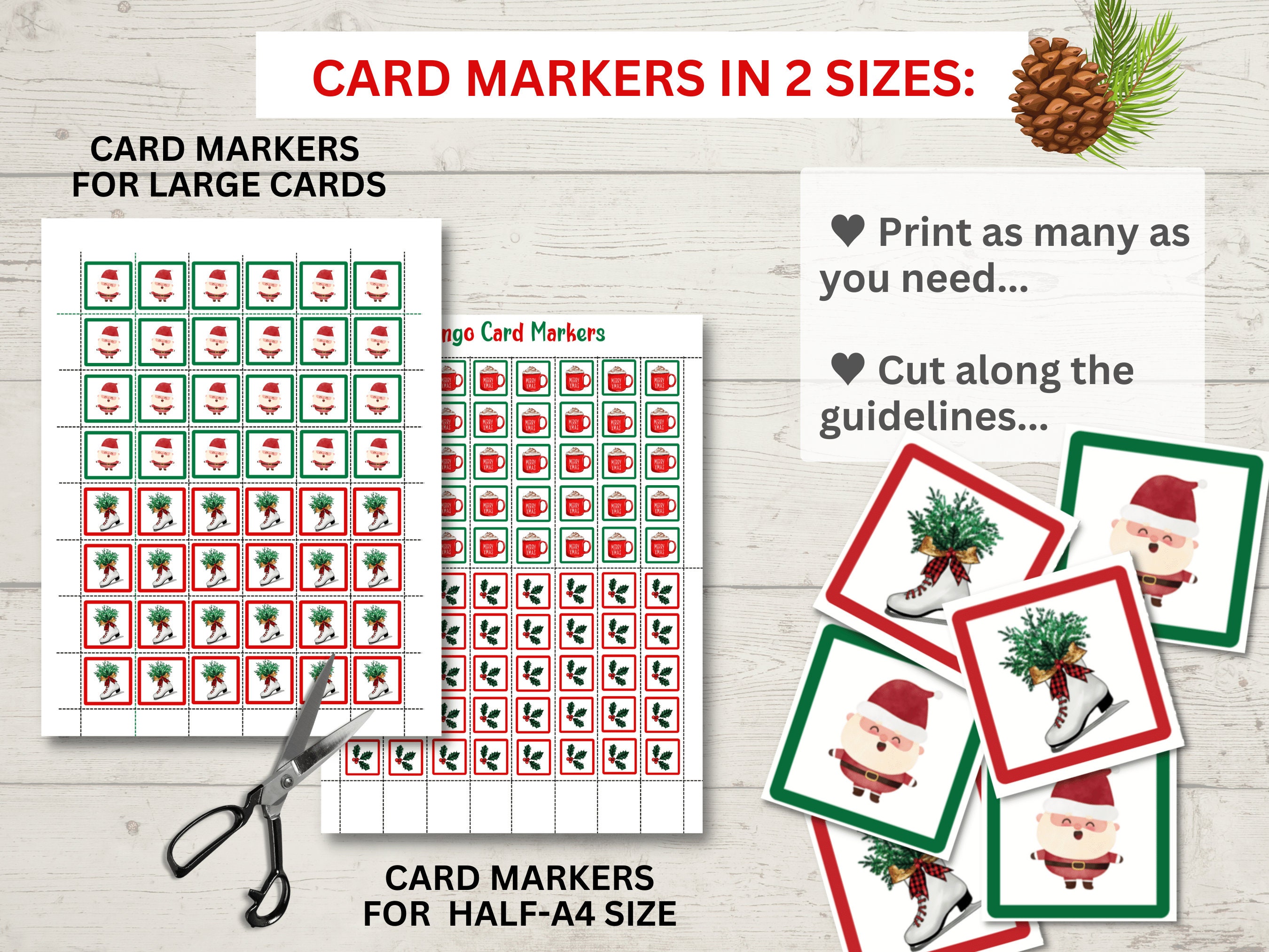 Printable Christmas Bingo Game for Adults and Kids | Family Game Night ...