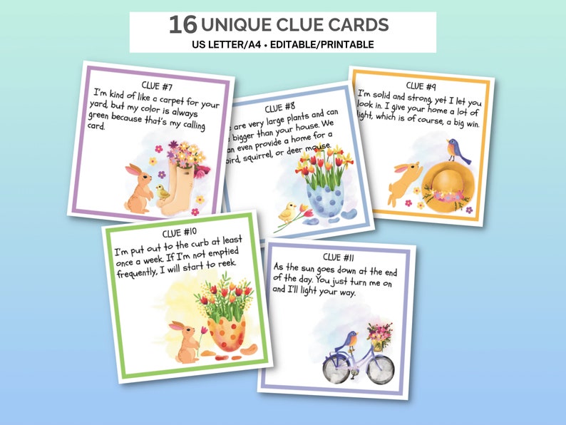 Outdoor Easter Scavenger Hunt for Kids | Editable Treasure Hunt ...