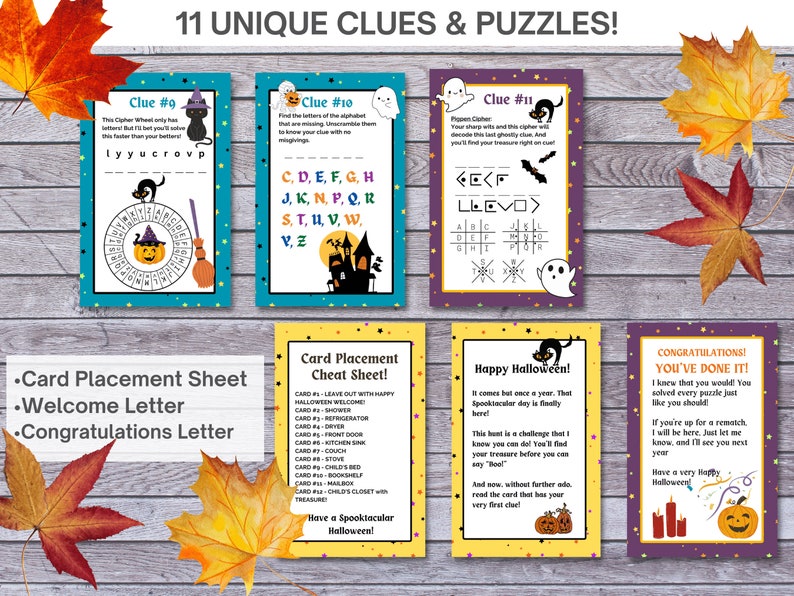 Indoor Halloween Scavenger Hunt for Older Kids | Party Game and ...