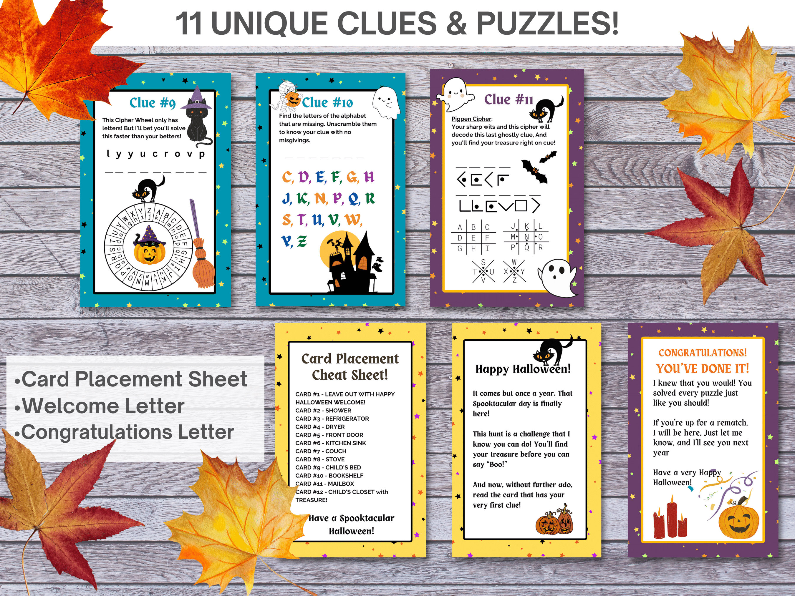 Indoor Halloween Scavenger Hunt for Older Kids | Party Game and ...