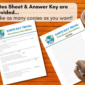 Earth Day Trivia Game Greenhouse Gases Climate Change Classroom Climate ...