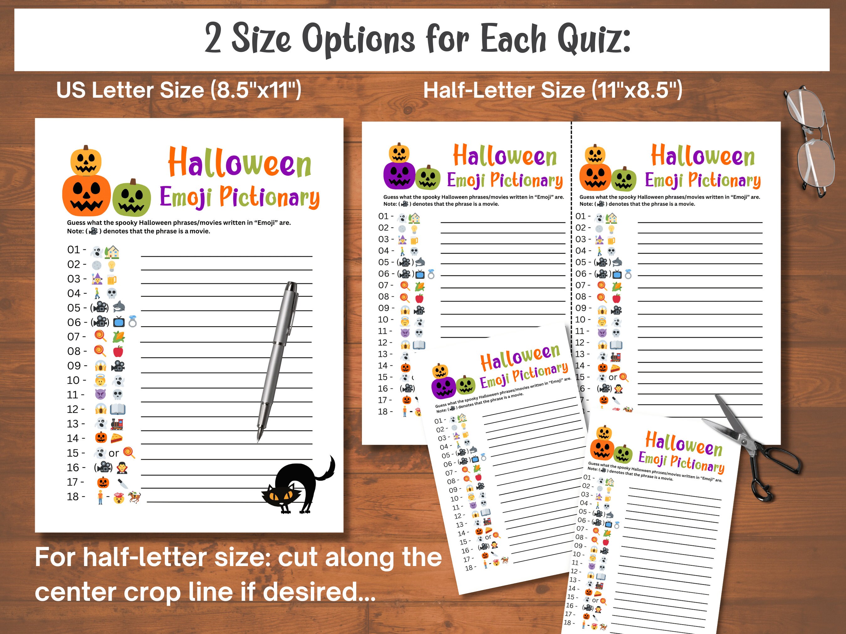 Halloween Emoji Pictionary Game | Family Game Nights, Fall Emoji ...