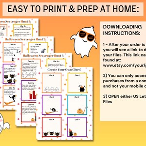 Editable Indoor Halloween Scavenger Hunt, You’ve Been Booed Treasure ...