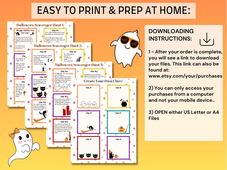 Editable Indoor Halloween Scavenger Hunt, You’ve Been Booed Treasure ...