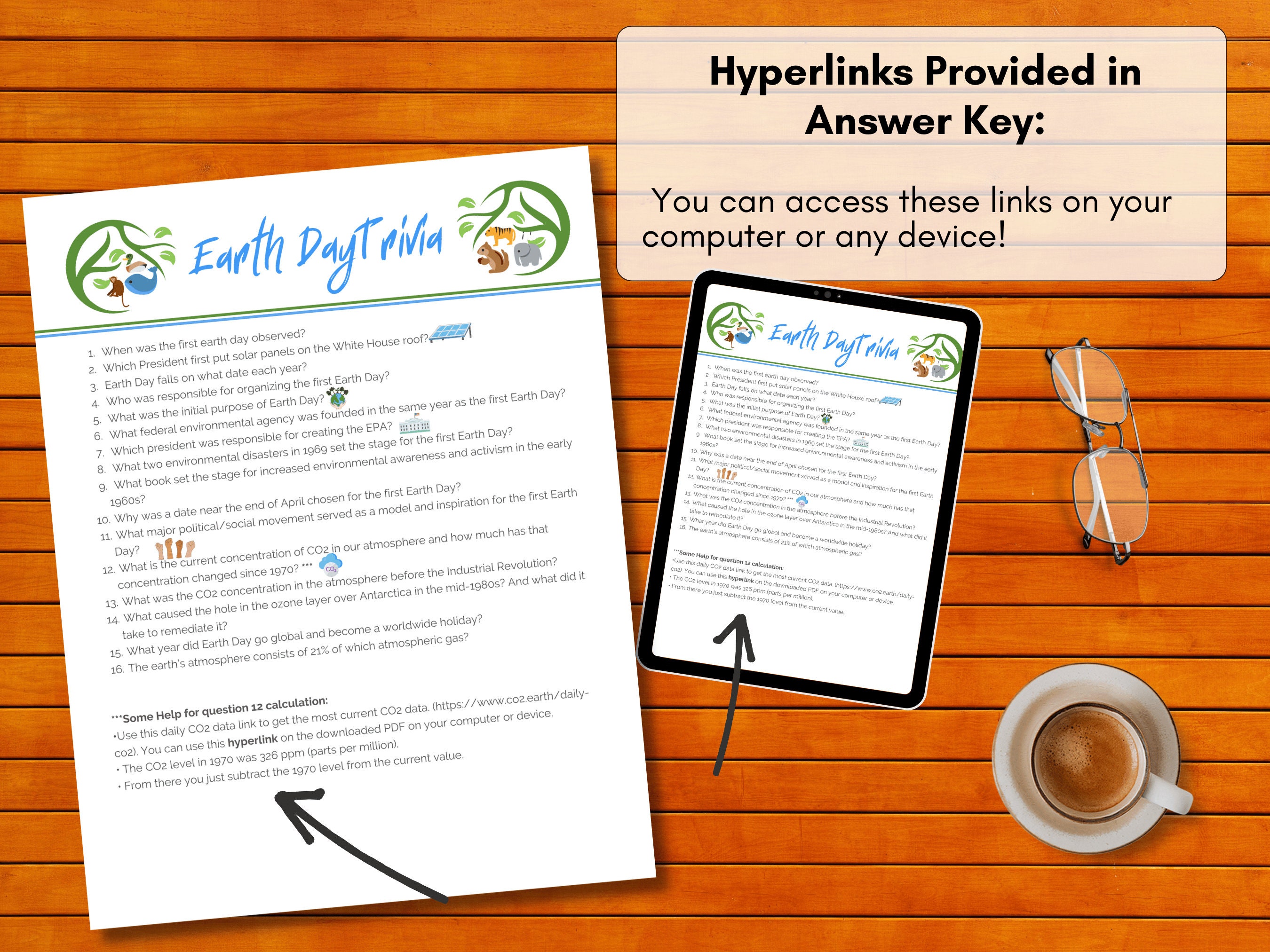 Earth Day Trivia Game | Climate Change Classroom | Climate Change ...