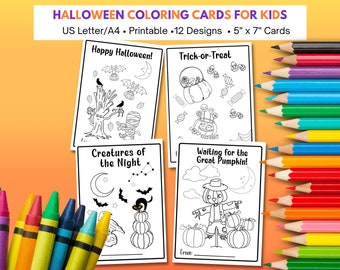 Halloween Games Activities Printable Halloween Coloring - Etsy