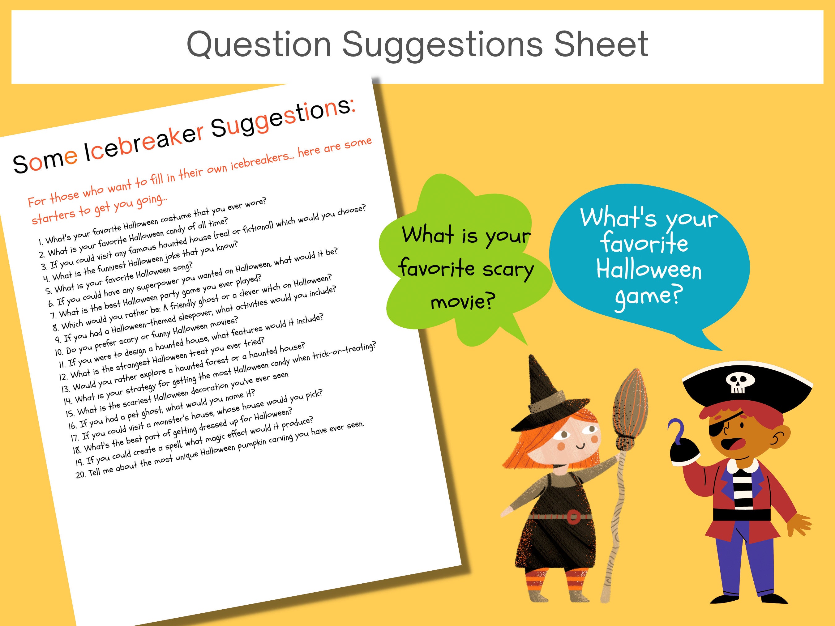 Halloween Fortune Teller Game for Kids | Halloween Party Game ...