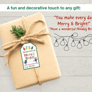 Editable Christmas Gift Tags for Teachers | Teacher Appreciation Gift ...