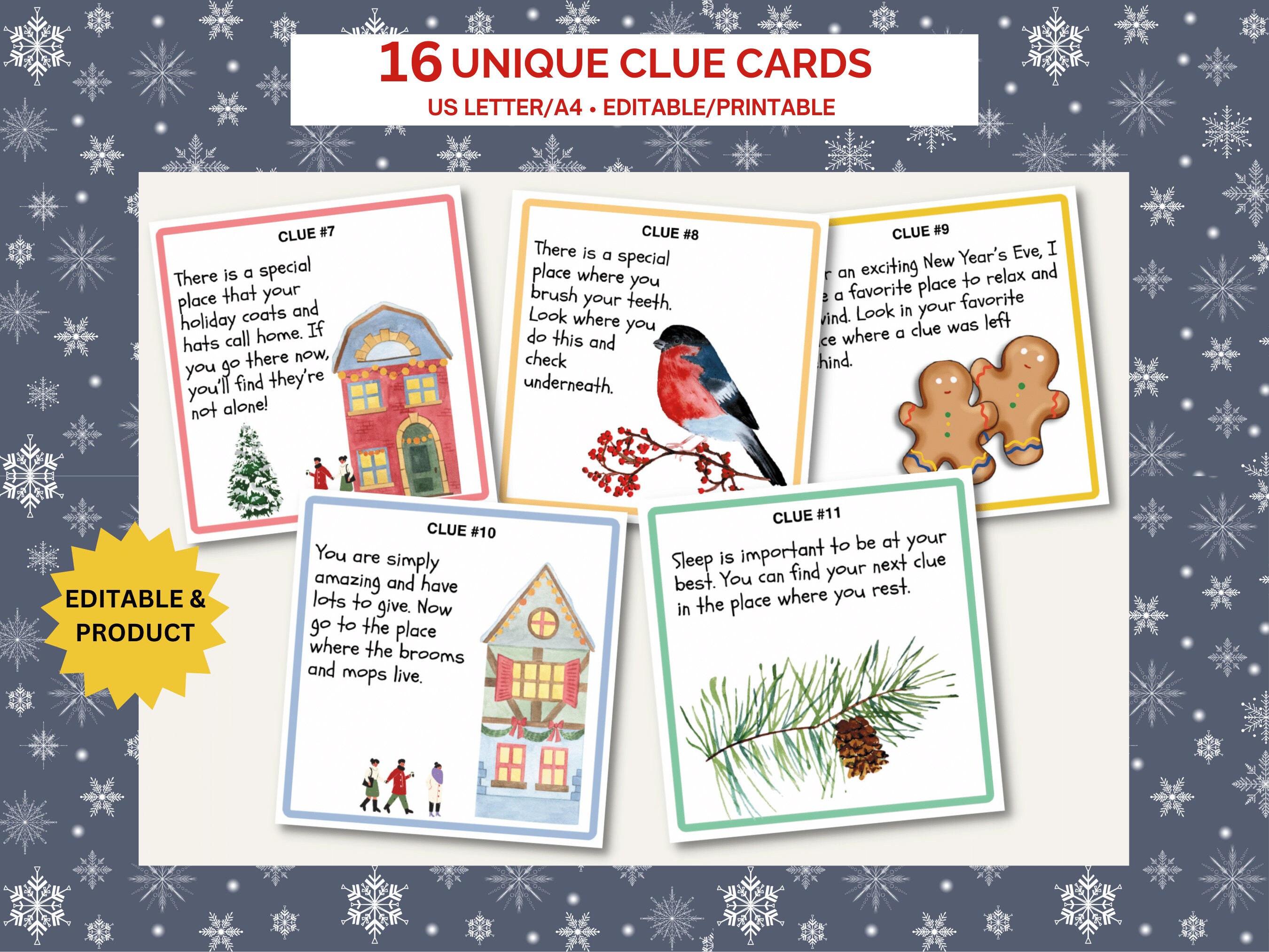 Indoor New Years Scavenger Hunt for Kids Printable Editable - Etsy