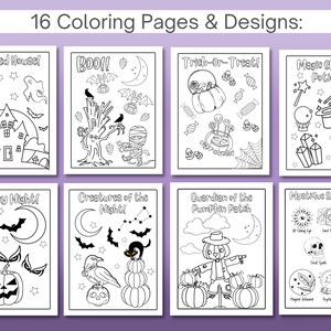 Printable Halloween Coloring Pages and Cards for Kids to Color and ...