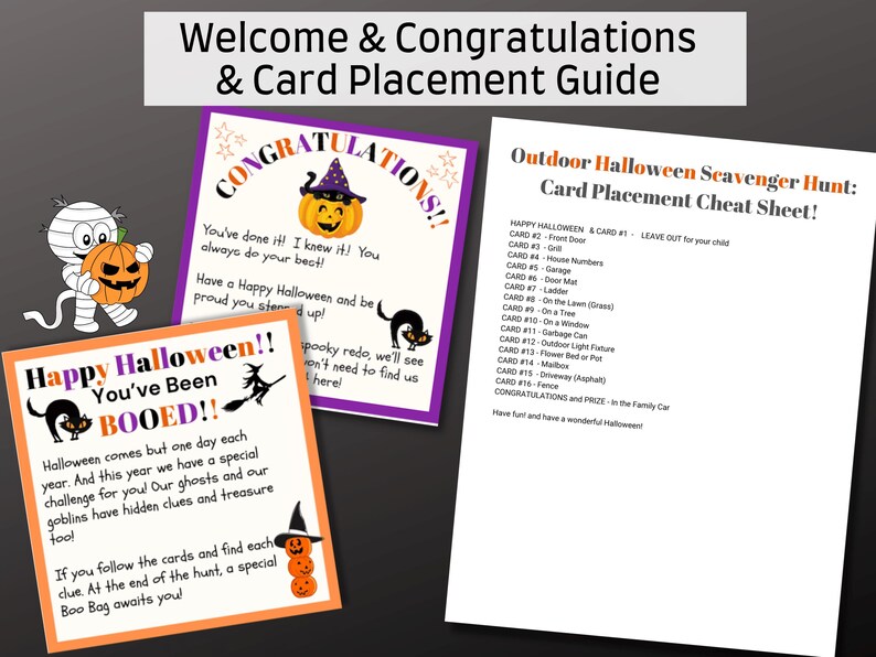 Editable Outdoor Halloween Scavenger Hunt, You’ve Been Booed Treasure ...