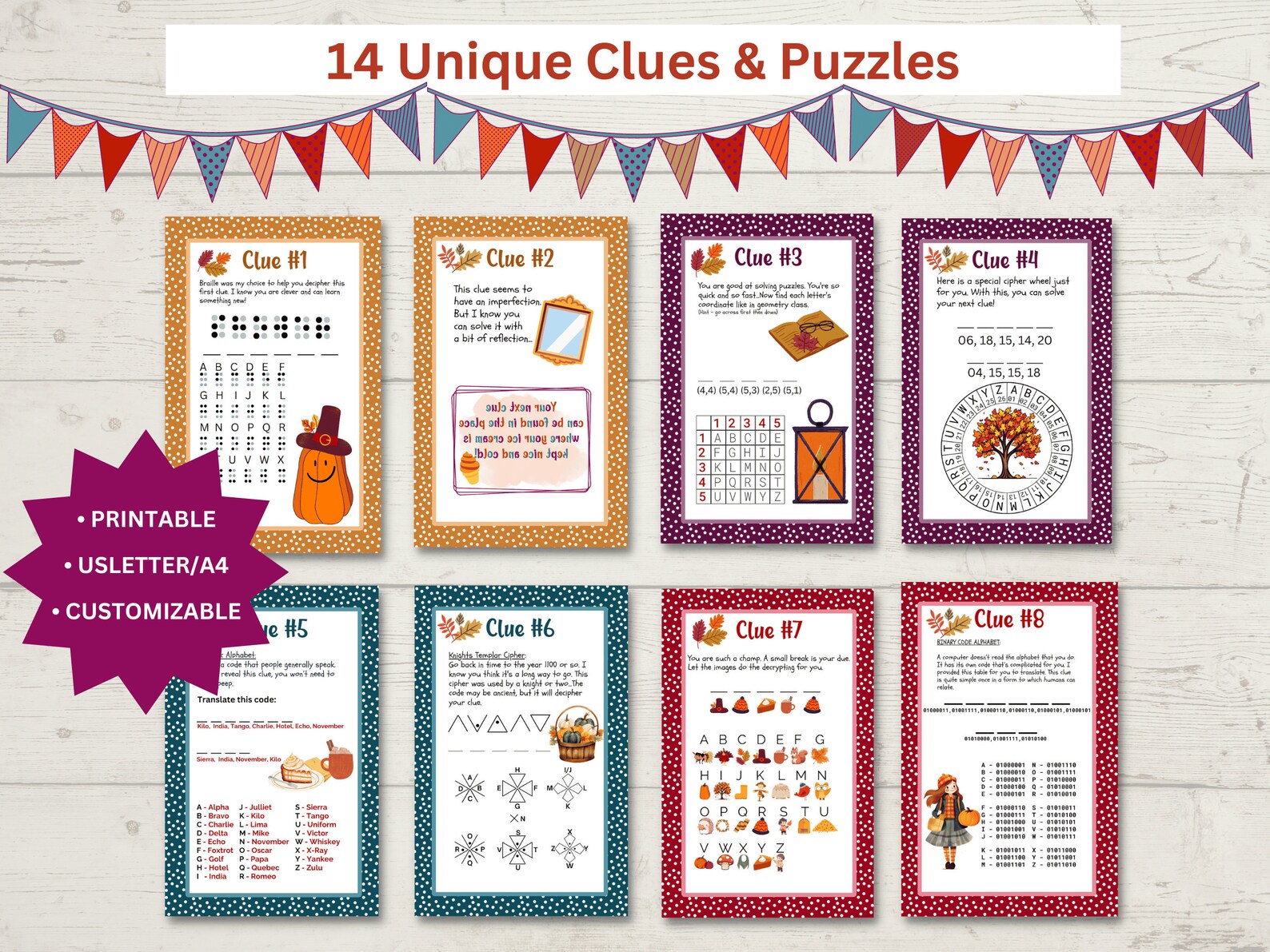 Indoor Thanksgiving Scavenger Hunt Printable for Kids and Teens | Brain ...