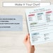 Babysitter Information Sheet With Emergency Contact Info, Medical Info ...