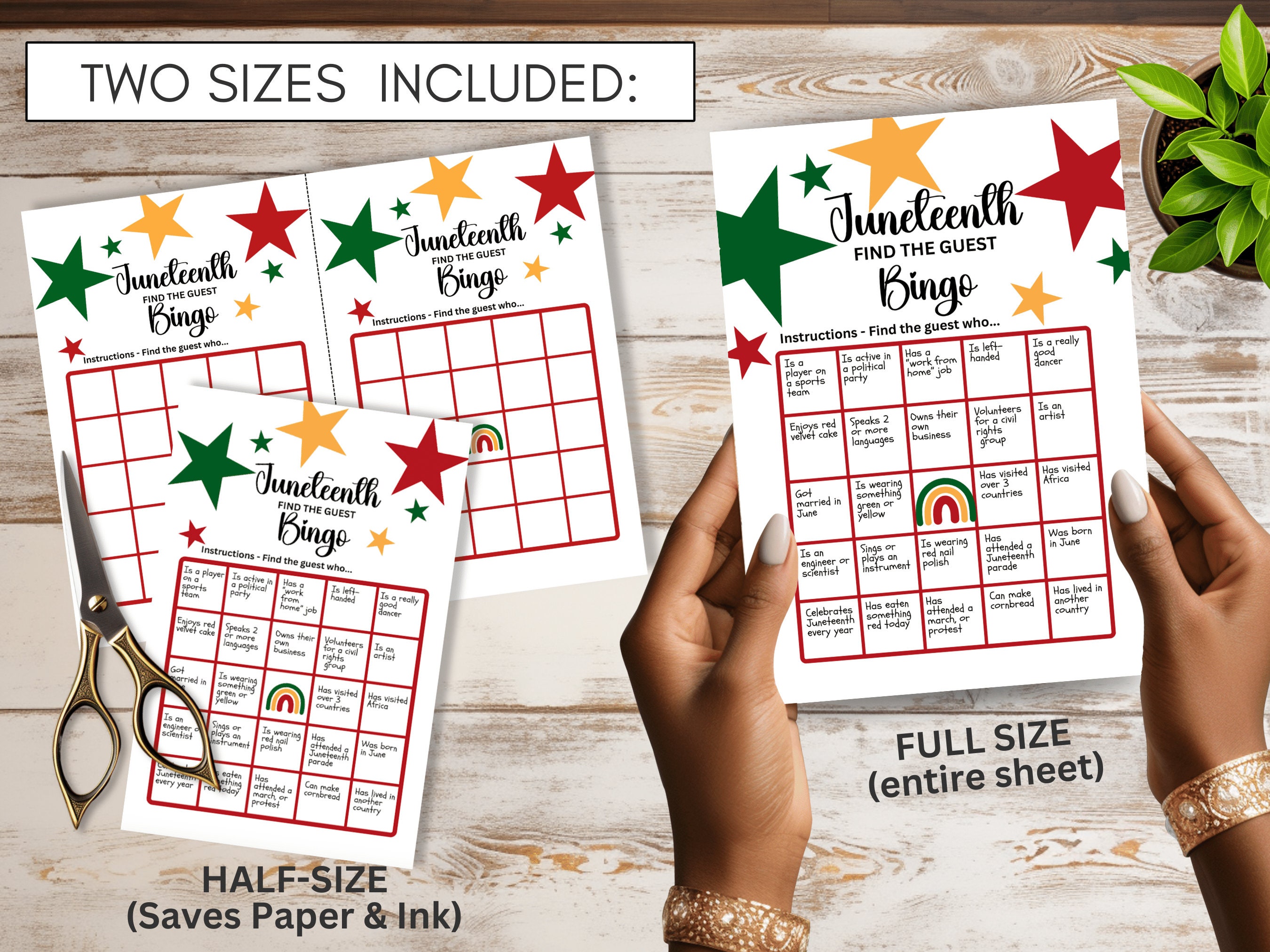 Editable Juneteenth Icebreaker Party Game Bundle, Find the Guest Bingo ...