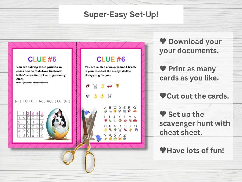 Editable Indoor Easter Scavenger Hunt for Kids and Teens, Printable ...