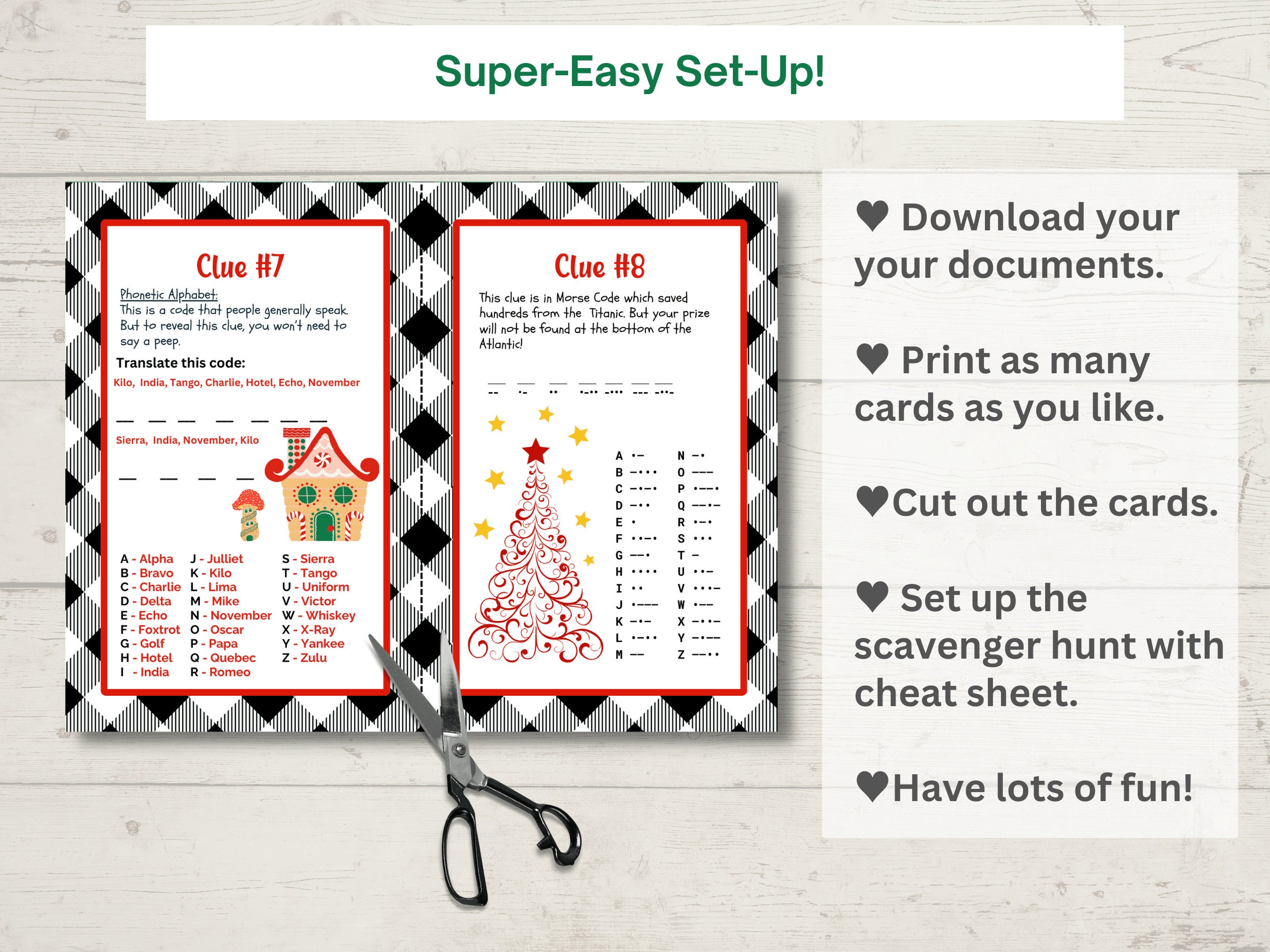 Indoor Christmas Scavenger Hunt Printable for Kids and Teens ...