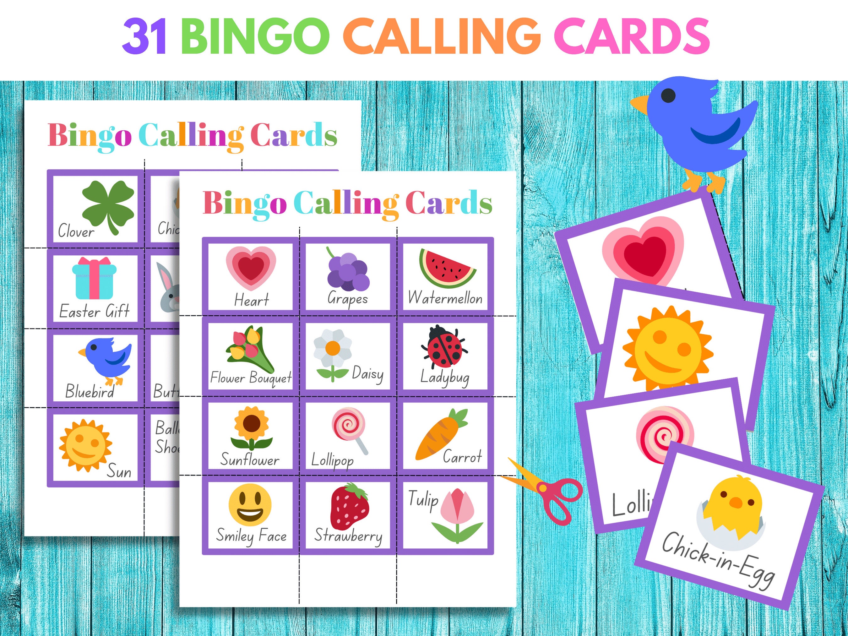 Easter Emoji Bingo Game Easter Printables for Kids Easter Party Game ...