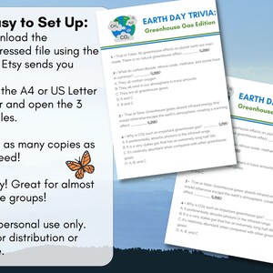 Earth Day Trivia Game Greenhouse Gases Climate Change Classroom Climate ...