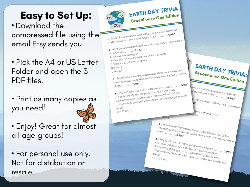 Earth Day Trivia Game Greenhouse Gases Climate Change Classroom Climate ...