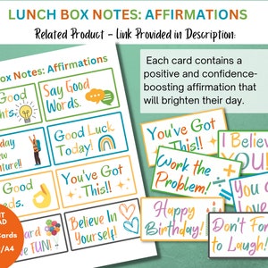 Conversation Starter Lunch Box Notes for Kids | Printable Lunchbox ...