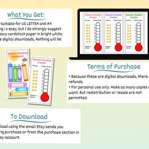 Printable Summer Bookmarks and Progress Tracker Combo for Kids, Summer ...