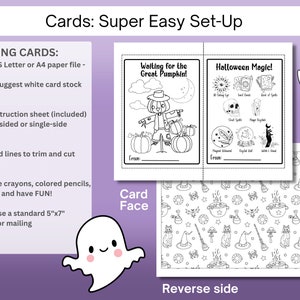 Printable Halloween Coloring Pages and Cards for Kids to Color and Share | Halloween Activities ...