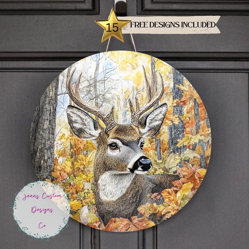 Deer Porch Sign - Etsy