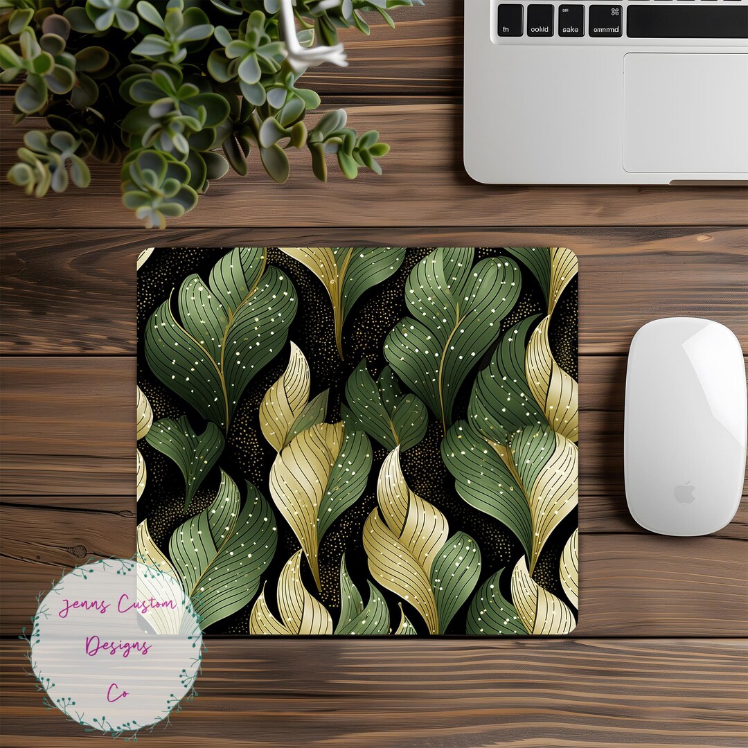 Abstract Plant Leaves, Plant Mouse Pad Png Sublimation Design Download ...