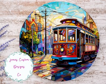 Colorful Mermaid Scales Sublimation Round Door Hanger Design PNG ...