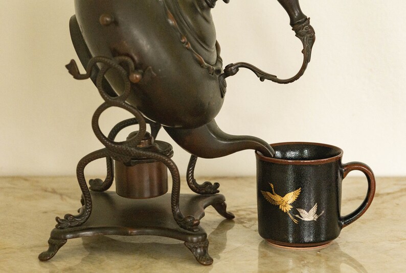 Rare Antique 19th Century Copper Tilting Teapot With Stand - Etsy